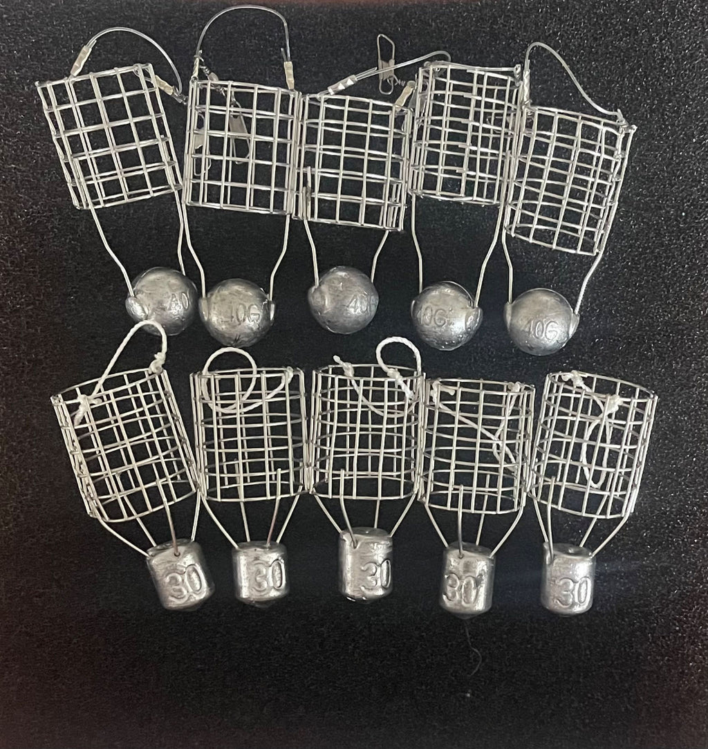 Weighted Stainless Small Berley cages 5 x 30g 5 x 40g | Bait Tackle Direct
