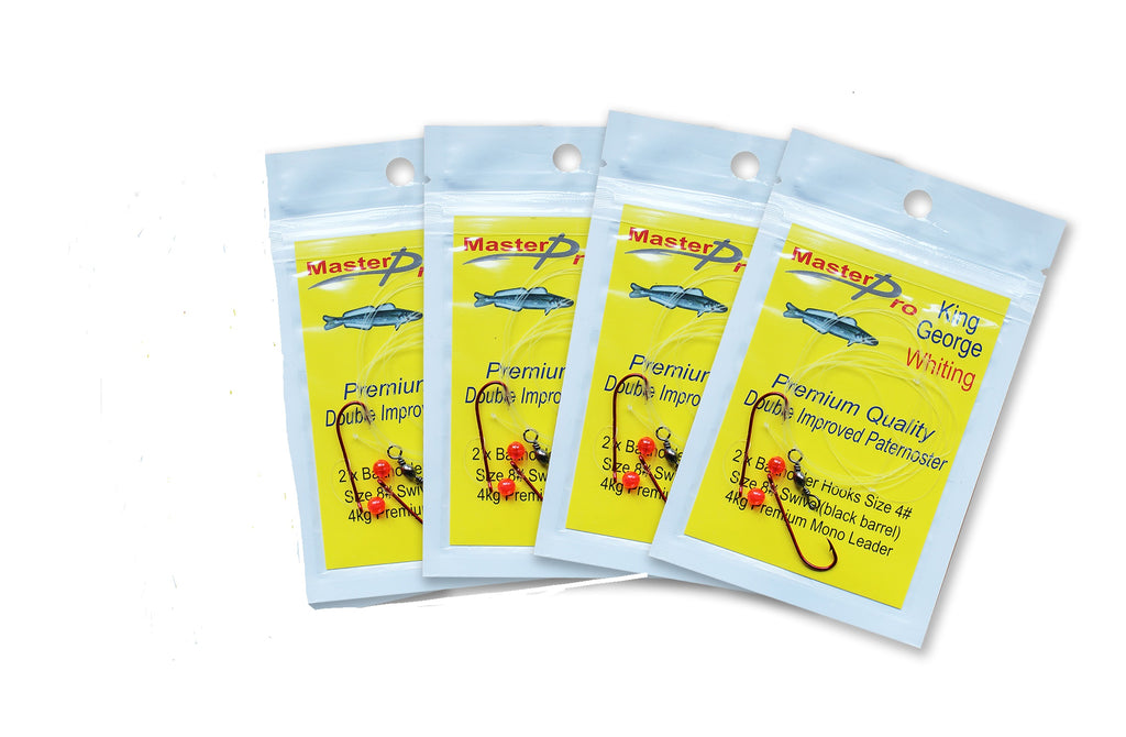 4 x Custom Designed King George Whiting Rigs Fishing Tackle 4# | Bait ...
