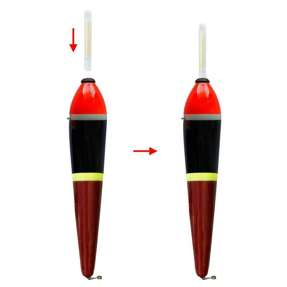 4 x Pencil Float 2 Size 4g/8g Sensitive Float Bonus 5 Light Sticks ...